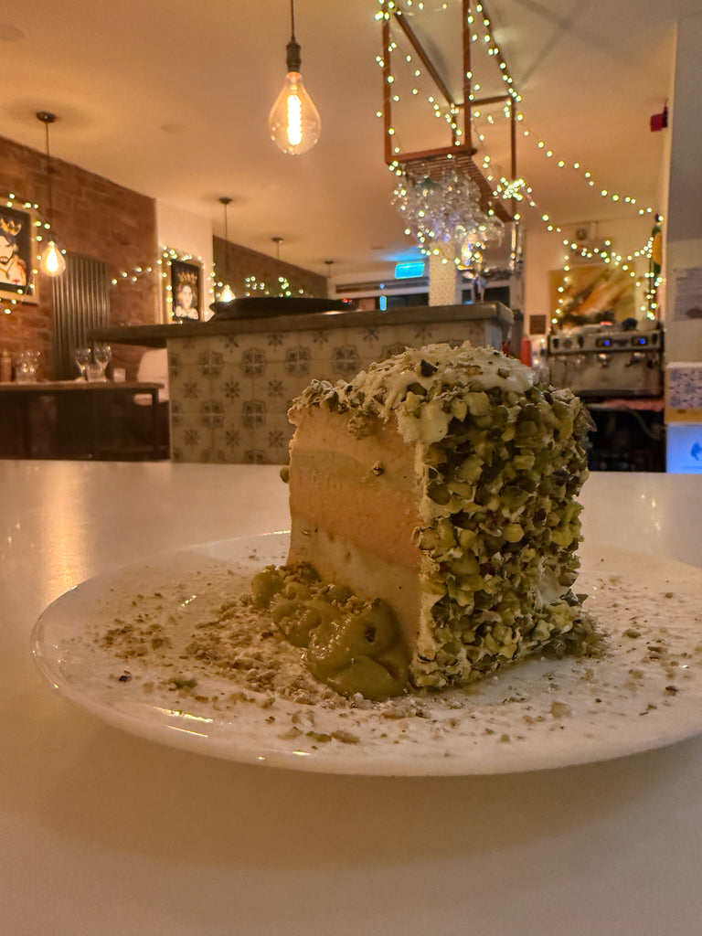 Pistachio Cake Slice - Treveli (Vegan and Halal) | Sicilian NQ